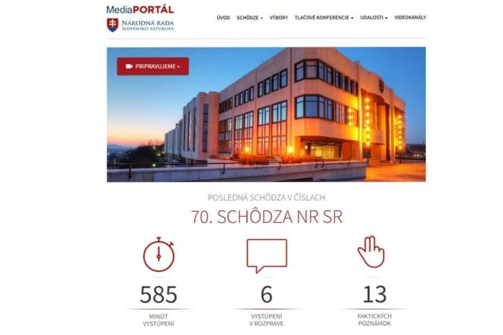 NRSR live 2026 sledujte na na NRSR RTVS, Ta3 či YouTube