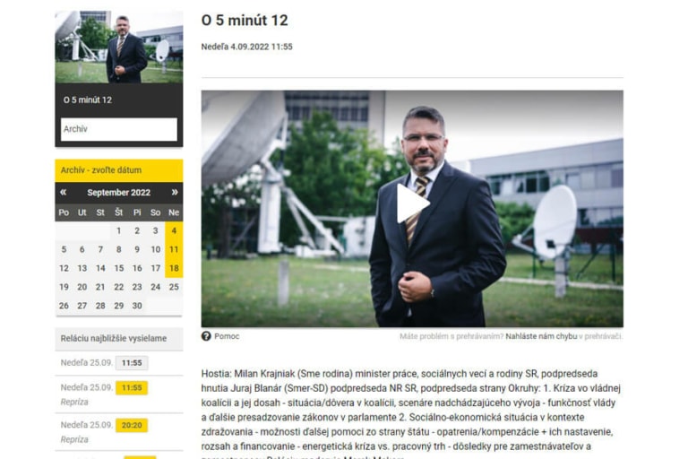 O 5 minút 12 ⚔️ politická diskusia live, hostia, archív
