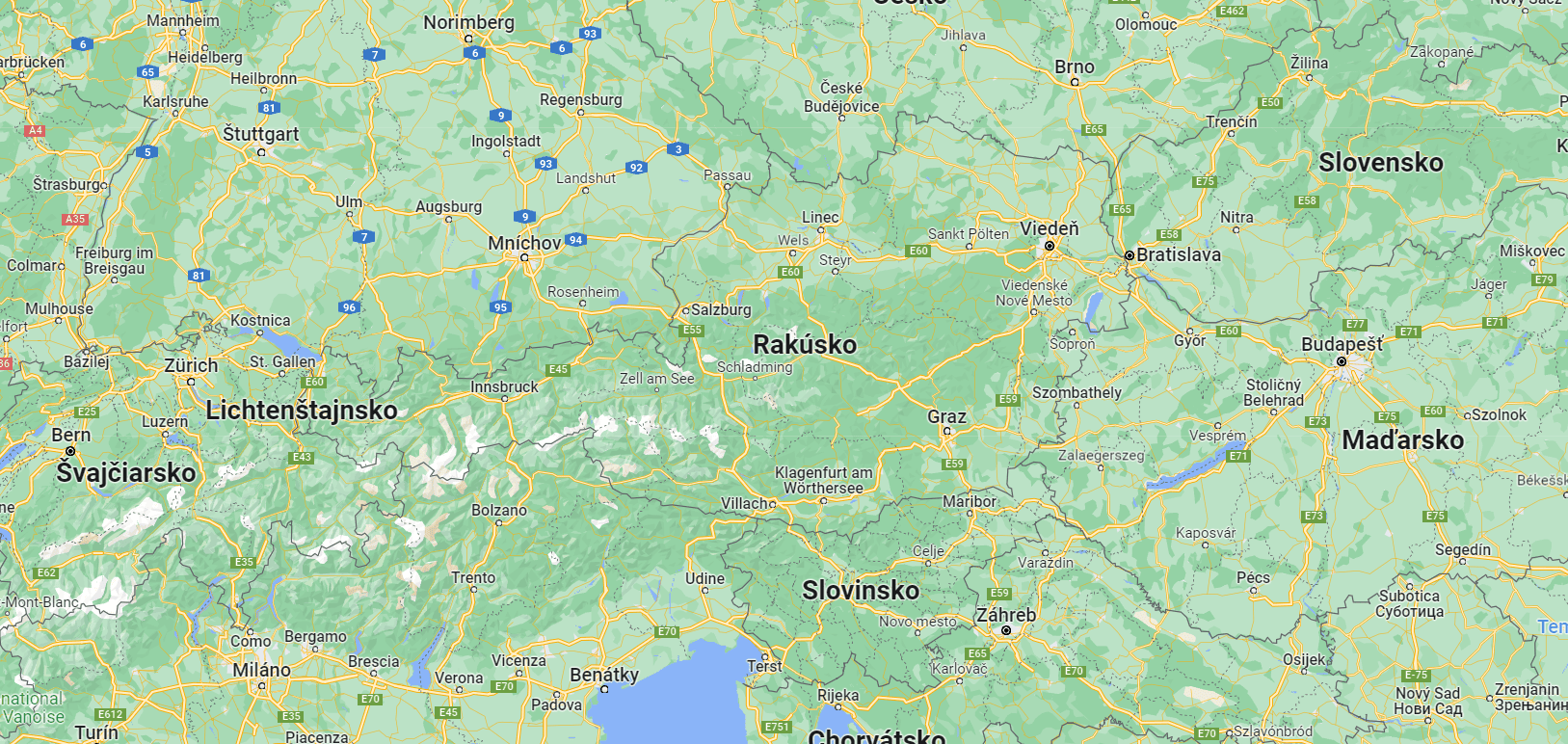 Rakúske Alpy ️ mapa, počasie, lyžovanie, turistika