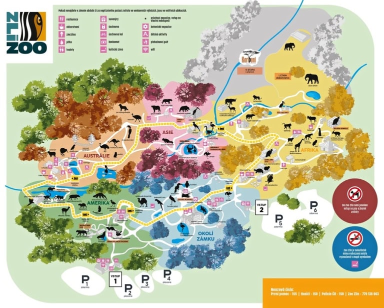 ZOO Zlín ️ vstupné, otváracie hodiny, mapa, zvieratá